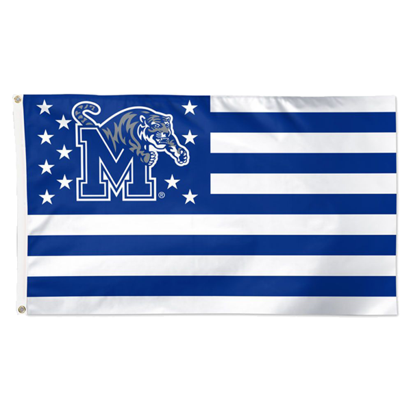 Memphis Tigers Americana Stars and Stripes 3'X5' Flag | Tiger Bookstore