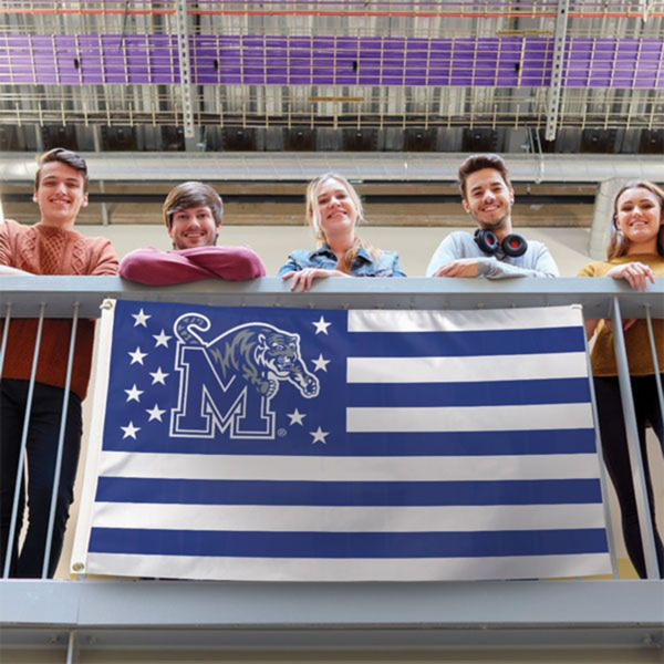 Memphis Tigers Americana Stars and Stripes 3'X5' Flag | Tiger Bookstore