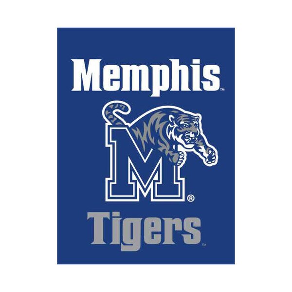 Memphis Tigers Logo 30" X 40" Vertical Banner Flag | Tiger Bookstore