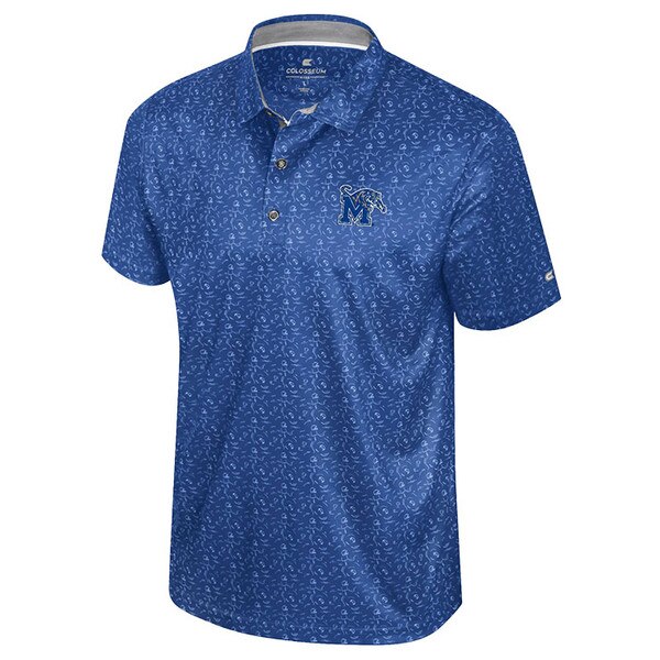 Memphis Tigers Football Print Sublimated Team Polo | Tiger Bookstore
