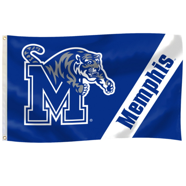 Memphis Tigers Angled 3'x5' DuraWave Flag | Tiger Bookstore
