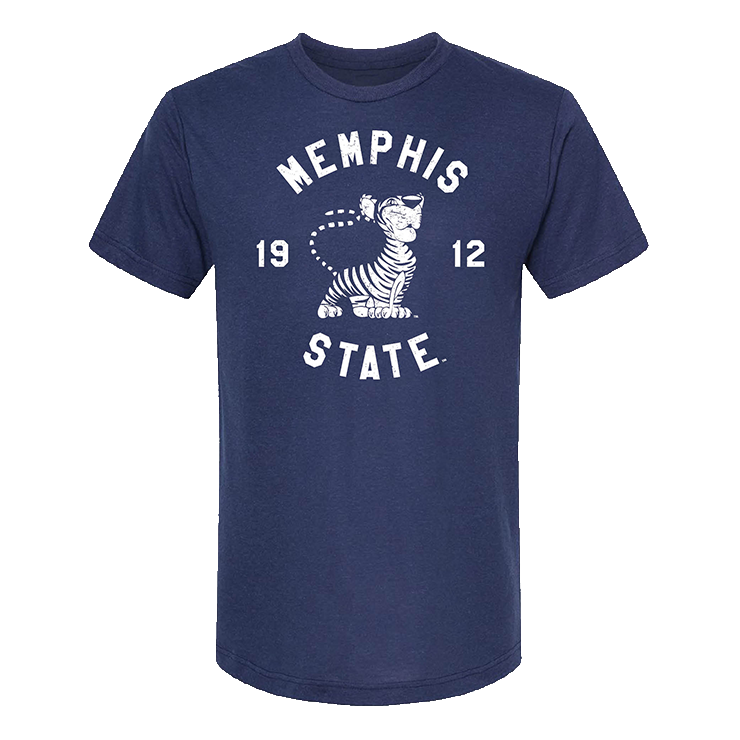 Memphis State 1912 Pouncer Retro Tri-blend Tee | Tiger Bookstore
